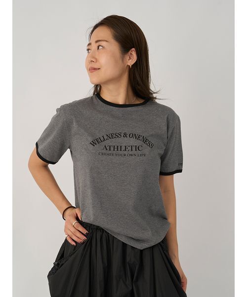 emmi tシャツ グラフィックリンガーTシャツ レディース : ZOZOTOWN