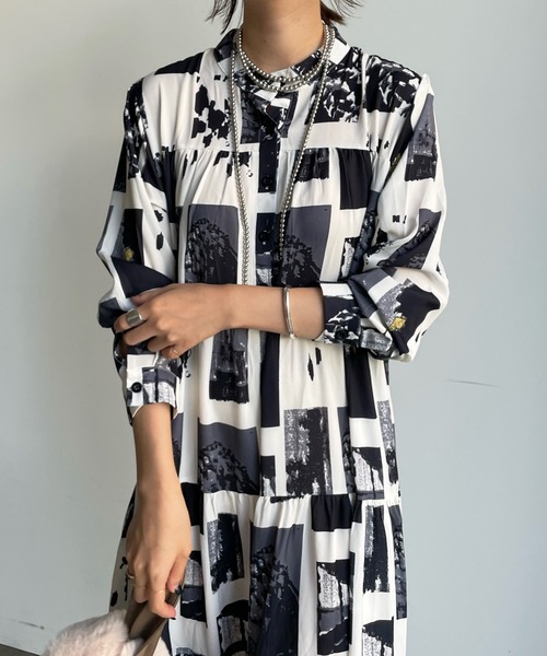 Yahoo!オークション - 「DouDou」 長袖ワンピース FREE ブラック レデ...