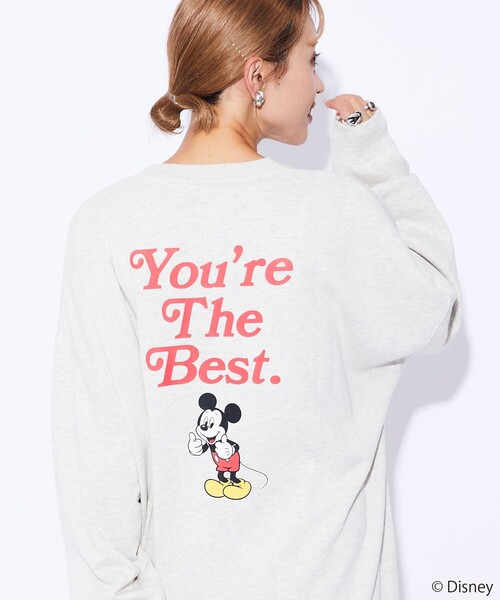 FREAK'S STORE 「FREAK'S STORE」 スウェットカットソー「Disneyコラボ」 LARGE グレー メンズ ...