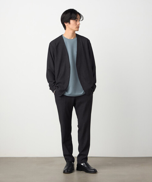 COMME CA ISM（コムサイズム） カジュアルスーツ 「セットアップ対応」デニムライクストレッチ ノーカラージャケット メンズ : ZOZOTOWN Yahoo!店 - 通販 ...