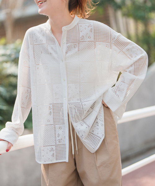 Spick＆Span ブラウス シャツ 「WEB限定」PEレースシャツ レディース : ZOZOTOWN Yahoo!店 - 通販 - Yahoo!ショッピング