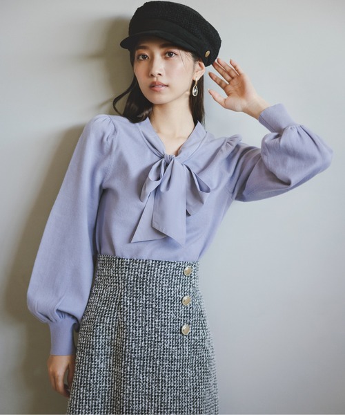 PROPORTION BODY DRESSING 「PROPORTION DRESSING」 長袖ニット MEDIUM ブルー レディース ...