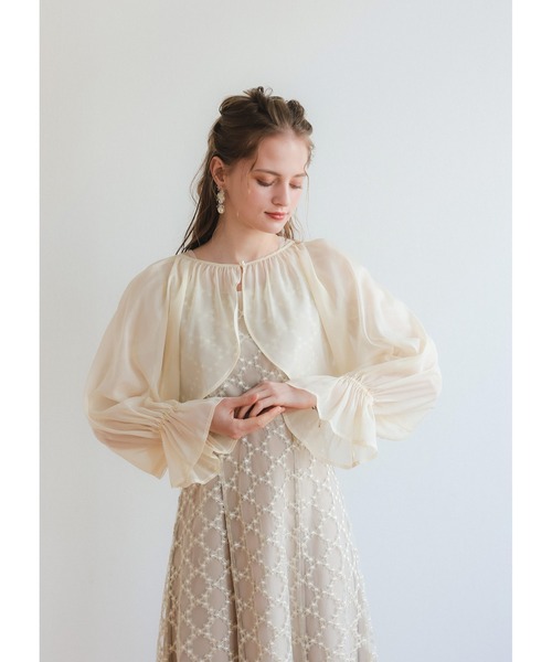 Yahoo!オークション - 「Dorry Doll」 長袖ブラウス MEDIUM ベージュ ...