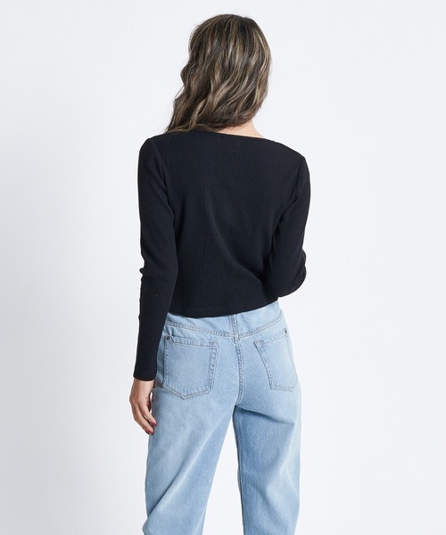 Yahoo!オークション - 「ROXY」 カーディガン MEDIUM パープル レディ...