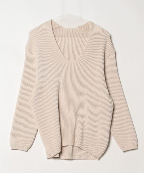 MUSE de Deuxieme Classe 「MUSE classe」 Vネックニット - ベージュ レディース : ZOZOTOWN Yahoo!店 - 通販 - Yahoo!ショッピング