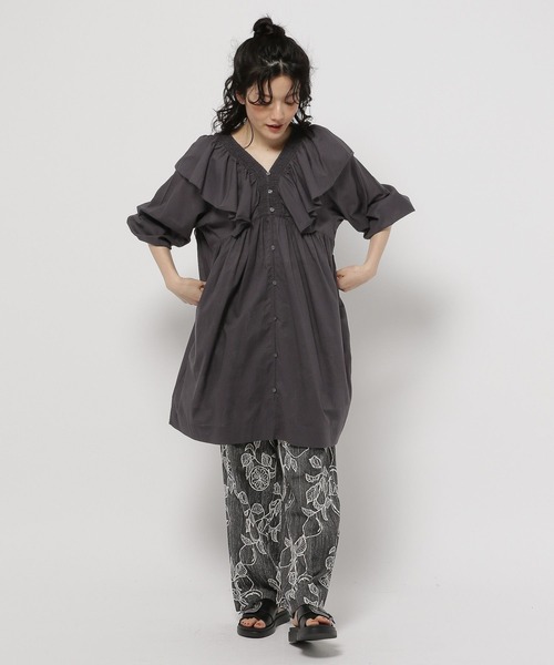 niko and… 「niko and...」 7分袖チュニック FREE ネイビー レディース : ZOZOTOWN Yahoo!店 - 通販 - Yahoo!ショッピング