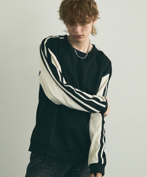 Shoowtime トレーナー スウェット Oversized shoulder line design sweatshirt / オーバー ...