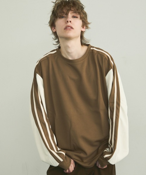 Shoowtime トレーナー スウェット Oversized shoulder line design sweatshirt / オーバー ...