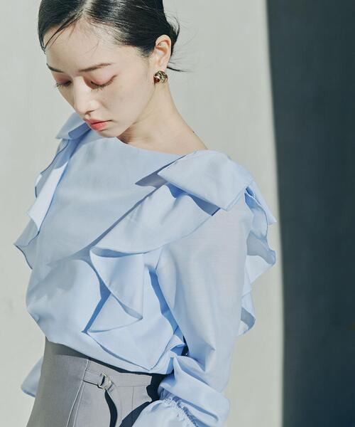 PROPORTION BODY DRESSING 「PROPORTION DRESSING」 長袖ブラウス MEDIUM ブルー レディース ...