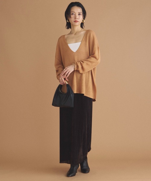 DOUX ARCHIVES（ドゥアルシーヴ） スカート フロッキーベロアタイト