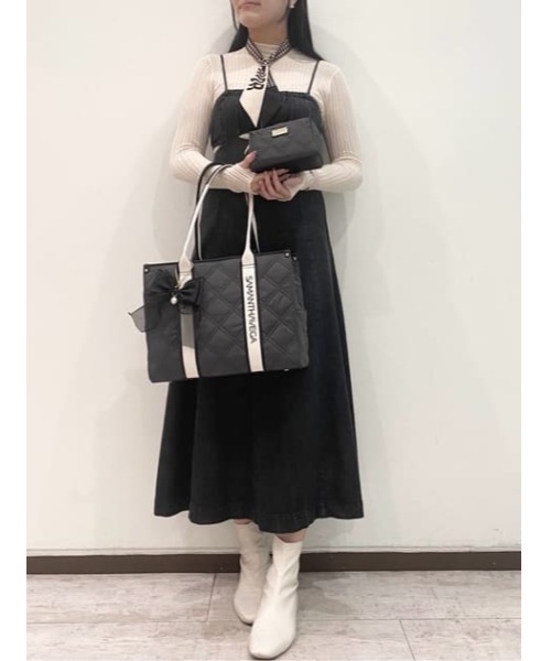 Samantha Vega（サマンサベガ） トートバッグ ロゴテープキルティング