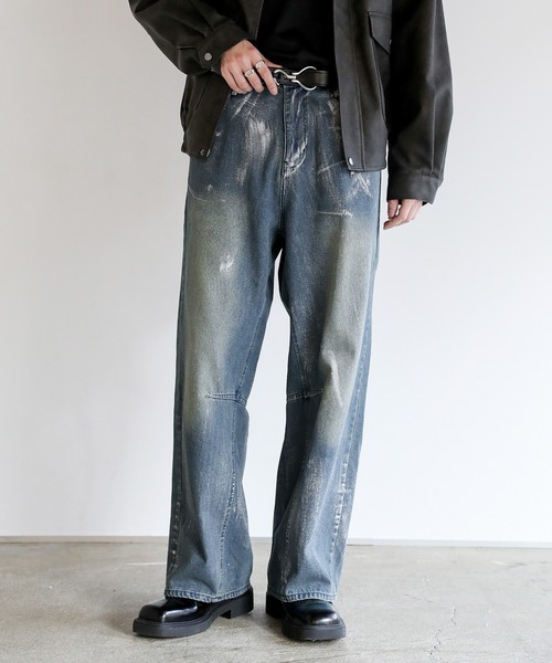 ASTRONOMY ジーンズ Buyer's Select/銀箔加工ワイドカーブデニムパンツ メンズ : ZOZOTOWN Yahoo!店 - 通販 - Yahoo!ショッピング