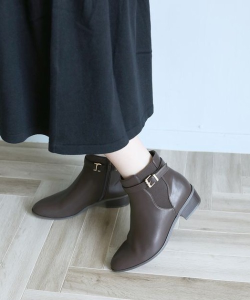 JELLY BEANS（ジェリービーンズ） ショートブーツ L ダークブラウン レディース : ZOZOTOWN Yahoo!店 - 通販 - Yahoo!ショッピング