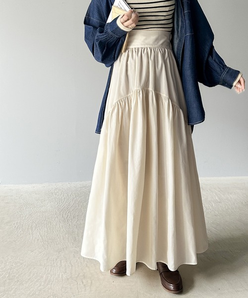 Yahoo!オークション - 「classicalelf」 ロングスカート MEDIUM チャコ...