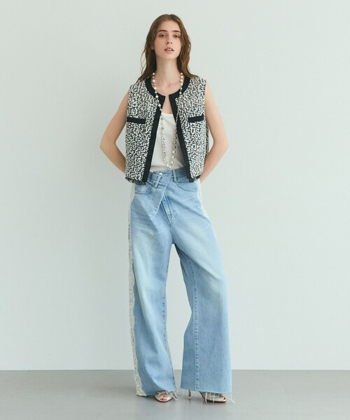 GRACE CLASS ジーンズ デニム デニムパンツ サイドレースデニムパンツ レディース : ZOZOTOWN Yahoo!店 - 通販 - Yahoo!ショッピング