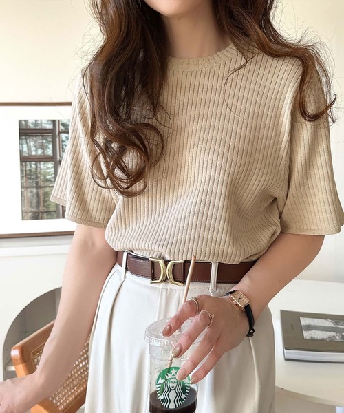 classicalelf 「classicalelf」 半袖カットソー LARGE ベージュ レディース : ZOZOTOWN Yahoo!店 - 通販 - Yahoo!ショッピング