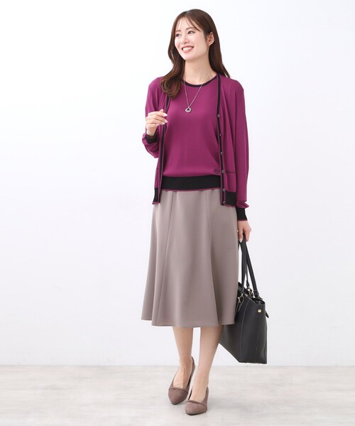 Reflect（リフレクト） カーディガン 「WEB先行カラーあり／手洗い可