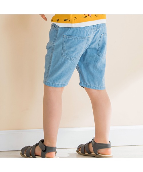 Noeil aime BeBe（ノイユエームベベ） 「KIDS」ショートパンツ 100 ブルー キッズ : ZOZOTOWN Yahoo!店 - 通販 - Yahoo!ショッピング