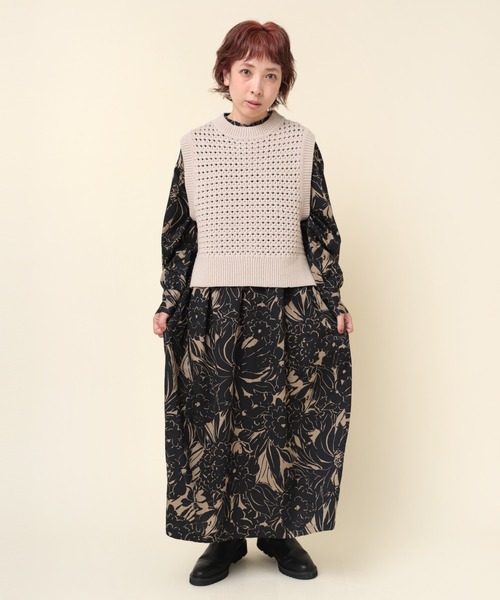 ワンピース D1633 フラワープリントC／Rサテンワンピース :76807518:ZOZOTOWN Yahoo!店 - 通販 - Yahoo!ショッピング