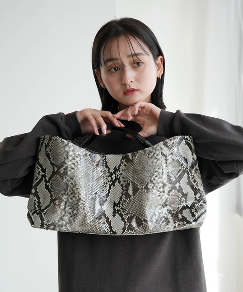 トートバッグ バッグ ウェーブトートバッグ PYTHON×COBRA パイソン ブラウン レディース メンズ : 88435518 : ZOZOTOWN Yahoo!店 - 通販 ...