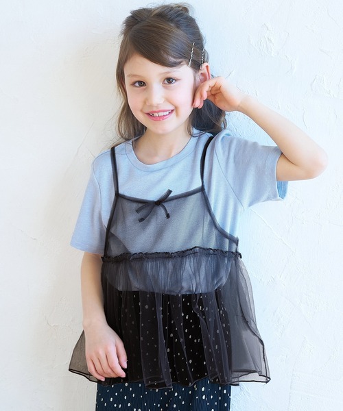 coca tシャツ キッズ ラメトップス＆チュールビスチェ 2点セット 子供服 女の子 : ZOZOTOWN Yahoo!店 - 通販 - Yahoo!ショッピング