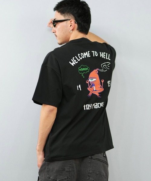 TOY MACHINE tシャツ 「ムラサキスポーツ限定」TOY MACHINE/トイマシーン 半袖Tシャツ ビッグシルエット バックプリント ...