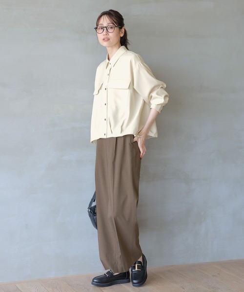 GLOBAL WORK（グローバルワーク） 長袖シャツ FREE アイボリー レディース : ZOZOTOWN Yahoo!店 - 通販 - Yahoo!ショッピング