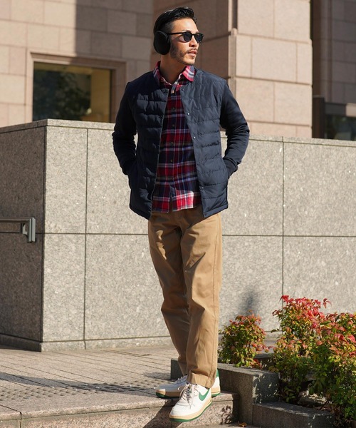 roshell ブルゾン アウター ノーカラーダウンジャケット ダウンカーディガン メンズ : ZOZOTOWN Yahoo!店 - 通販 - Yahoo!ショッピング