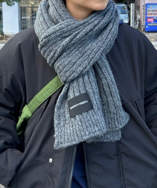 UNDERSTATEMENTs マフラー 「ユニセックス」リブ編みベーシックマフラー メンズ レディース : ZOZOTOWN Yahoo!店 - 通販 - Yahoo!ショッピング