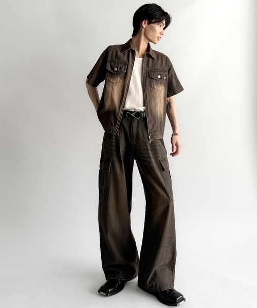 Classical Origin ジーンズ 「Haruto×クラシカルオリジンコラボ」「ストリートとヴィンテージの交差点。」ヴィンテージウォッシュカーゴポケットデニム/Vintage ...