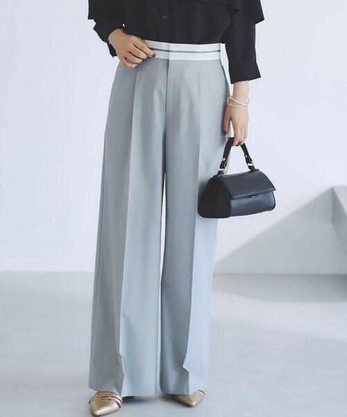 INDIVI（インディヴィ） パンツ 「ウール調素材」ベルトデザインワイドパンツ レディース : ZOZOTOWN Yahoo!店 - 通販 - Yahoo!ショッピング