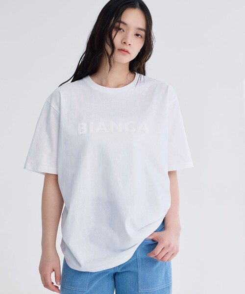 BIANCA（ビアンカ） tシャツ 「着回し抜群」BIANCAコットンロゴT レディース : ZOZOTOWN Yahoo!店 - 通販 ...