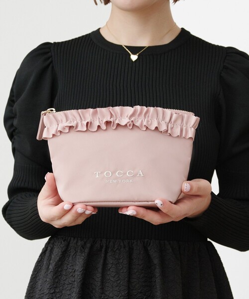 TOCCA（トッカ） ポーチ FRILL GARLAND NYLON POUCH ポーチ レディース : ZOZOTOWN Yahoo!店 ...