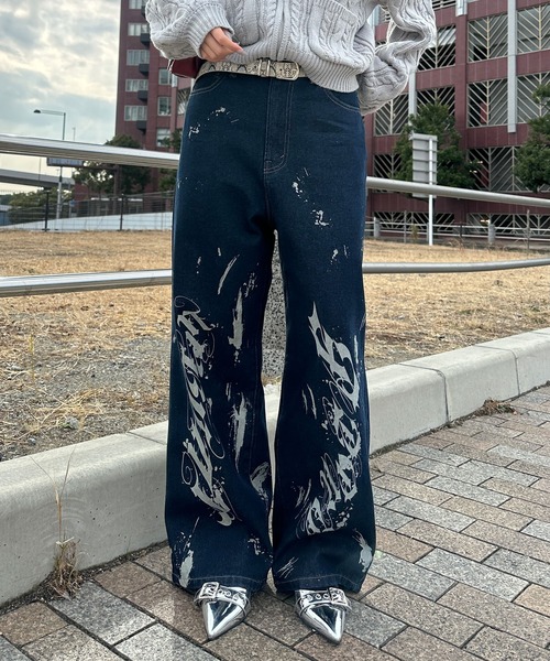 sedacle girl 「sedacle girl」 加工デニムパンツ SMALL インディゴブルー レディース : ZOZOTOWN Yahoo!店 - 通販 - Yahoo!ショッピング