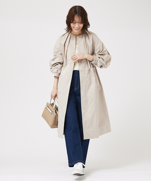 abahouse mavie 「abahouse mavie」 ノーカラーコート フリー グレイッシュベージュ レディース : ZOZOTOWN Yahoo!店 - 通販 - Yahoo!ショッピング