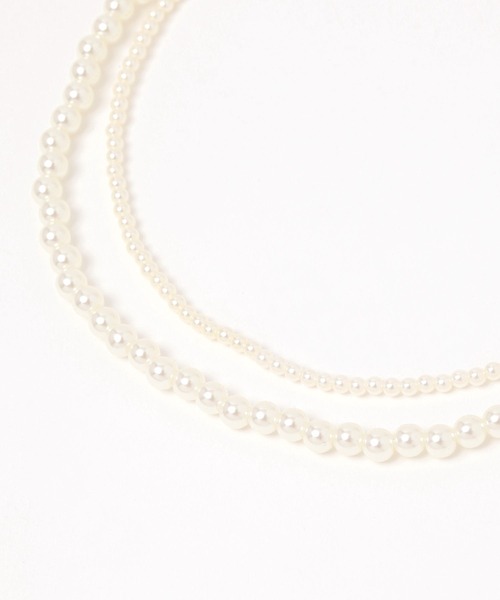 tiny ネックレス ショートパール調2SETネックレス「tiny tiny(ティニーティニー)」 レディース : ZOZOTOWN ...