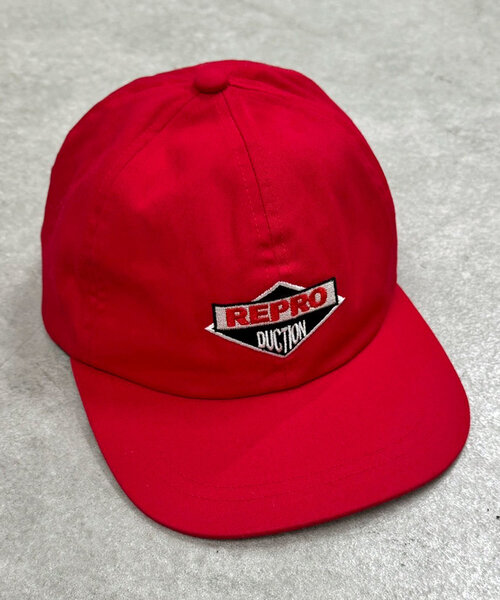 RePRODUCTION LABEL 「RePRODUCTION LABEL」 キャップ ONE SIZE レッド レディース ...