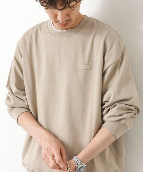 NOLLEY'S（ノーリーズ） tシャツ 度詰め引き揃え天竺 クラフトクジラ