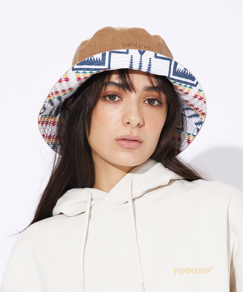 PENDLETON 帽子 ハット WEB限定「PENDLETON /ペンドルトン 」 CORDUROY HAT /コーデュロイ バケットハット /ユニセックス メンズ : ZOZOTOWN ...