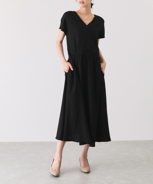 JAYRO ワンピース ノーカラーカシュクールワンピース : ZOZOTOWN Yahoo!店 - 通販 - Yahoo!ショッピング