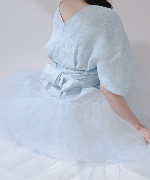 Yahoo!オークション - 「qumerry.」 セットアップ MEDIUM ライトブルー...