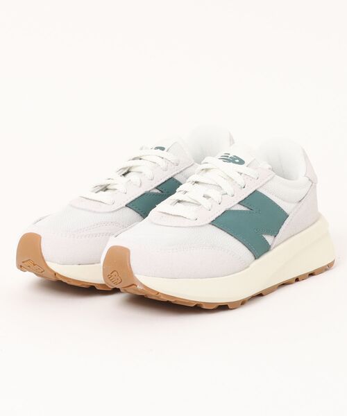 New Balance スニーカー NEW BALANCE ニューバランス U370CC(D) U370 U370CC WHITE/GREEN ...