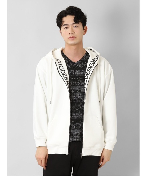 semantic design パーカー 「ストレッチ ニットスエード」セマンティックデザイン トリミング BIGパーカー メンズ : ZOZOTOWN Yahoo!店 - 通販 ...