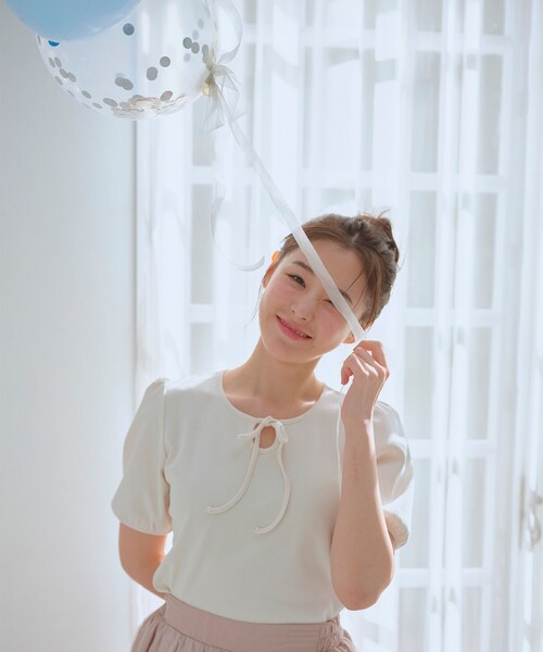 Feroux tシャツ 「洗える」リボンアクセント Tシャツ レディース : ZOZOTOWN Yahoo!店 - 通販 - Yahoo!ショッピング