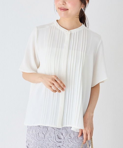 INCEDE ブラウス シャツ 接触冷感 ピンタックブラウス レディース : ZOZOTOWN Yahoo!店 - 通販 - Yahoo!ショッピング