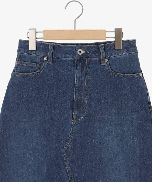 le.coeur blanc（ルクールブラン） デニムスカート リメイク風ラメ