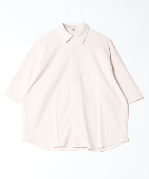 シャツ ブラウス メンズ UVカット梨地ストレッチ素材 オーバーサイズ BIG5分袖シャツ :83278530:ZOZOTOWN Yahoo ...