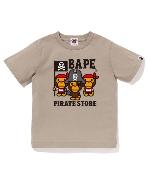 A BATHING APE tシャツ CAPTAIN MILO PIRATE STORE TEE K キッズ 子供服 男の子 女の子 ...