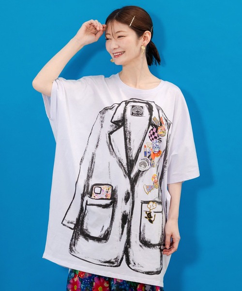 ScoLar チュニック 152713：ジャケットトリックアート柄 バッヂ付きチュニック : ZOZOTOWN Yahoo!店 - 通販 ...