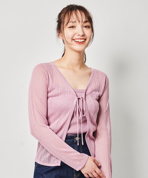 31 Sons de mode 「31 mode」 ニットアンサンブル フリー ピンク レディース : ZOZOTOWN Yahoo!店 - 通販 - Yahoo!ショッピング